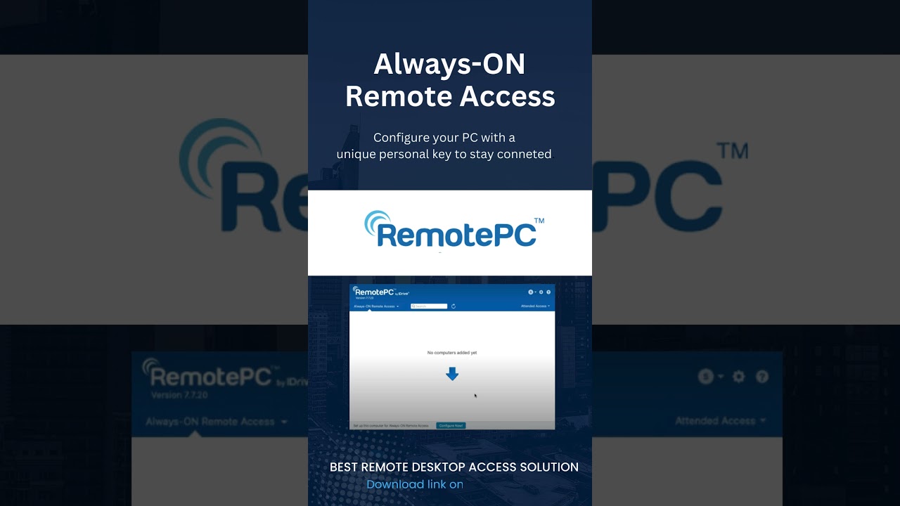 Always-On Remote Access - RemotePC