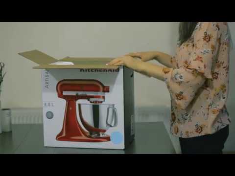 KitchenAid Artisan 5KSM175PS Stand Mixer - Ice Blue - Unboxing&test