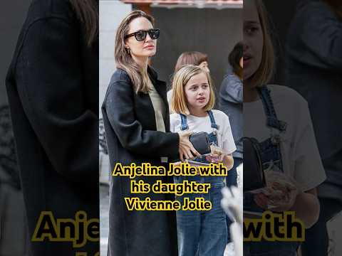 anjelina Jolie with his daughter Vivienne Jolie #anjelinajolie #shorts #viralvideo