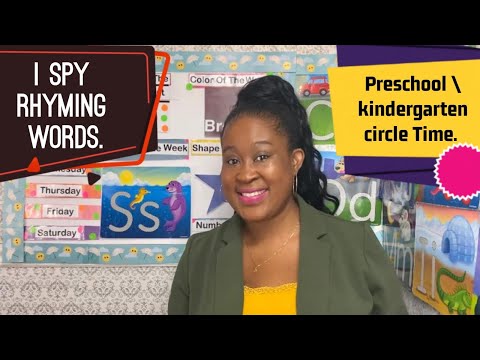 I spy rhyming words-preschool/kindergarten circle Time
