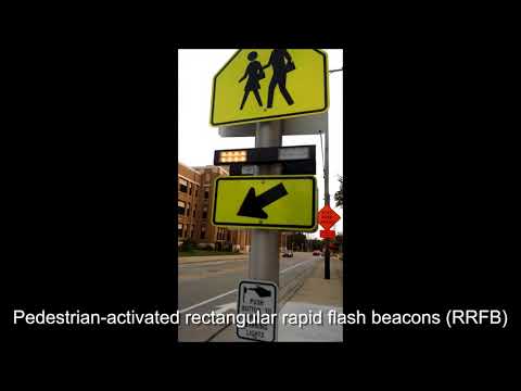 How a Rectangular Rapid Flash Beacon Crossing Works -- Wauwatosa, Wisconsin