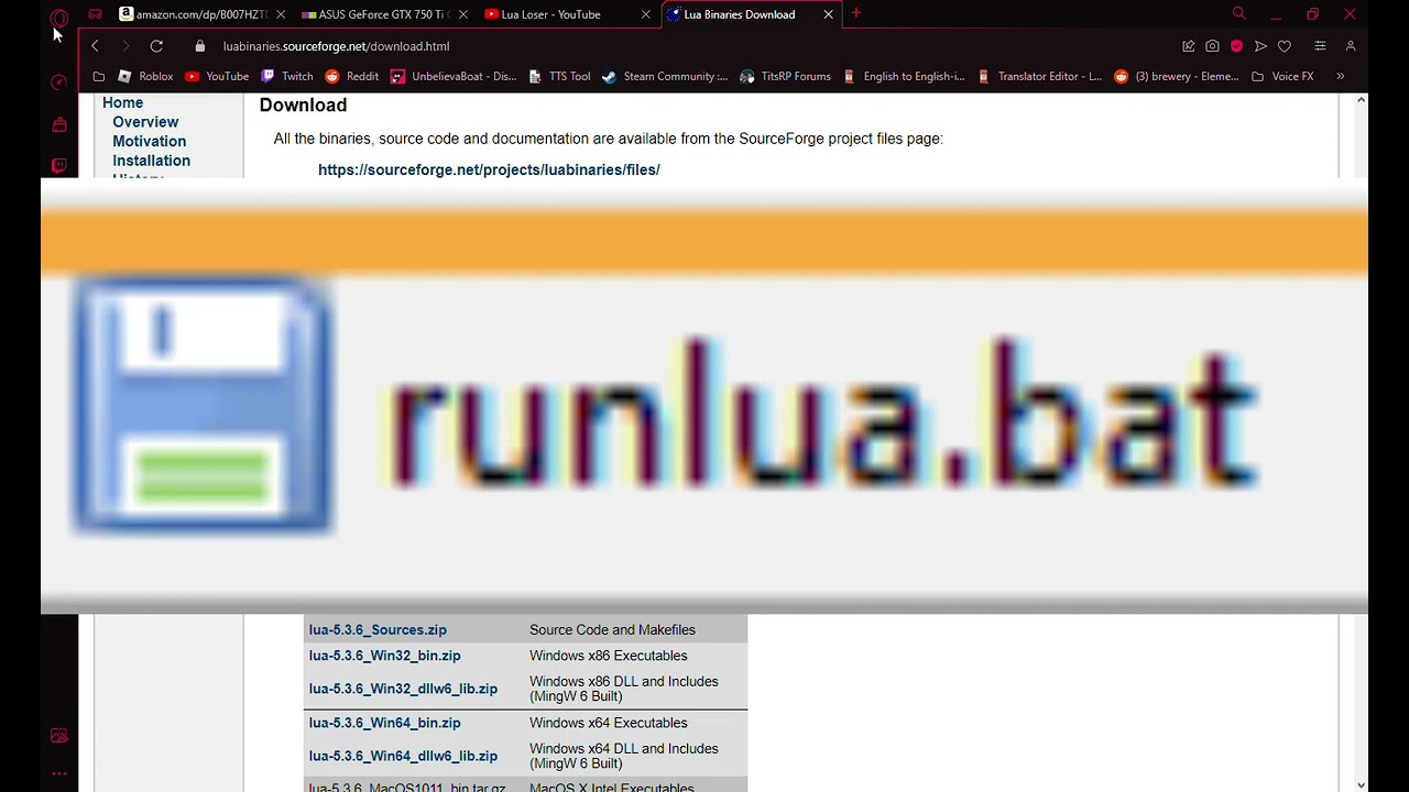 How to run lua on notepad++