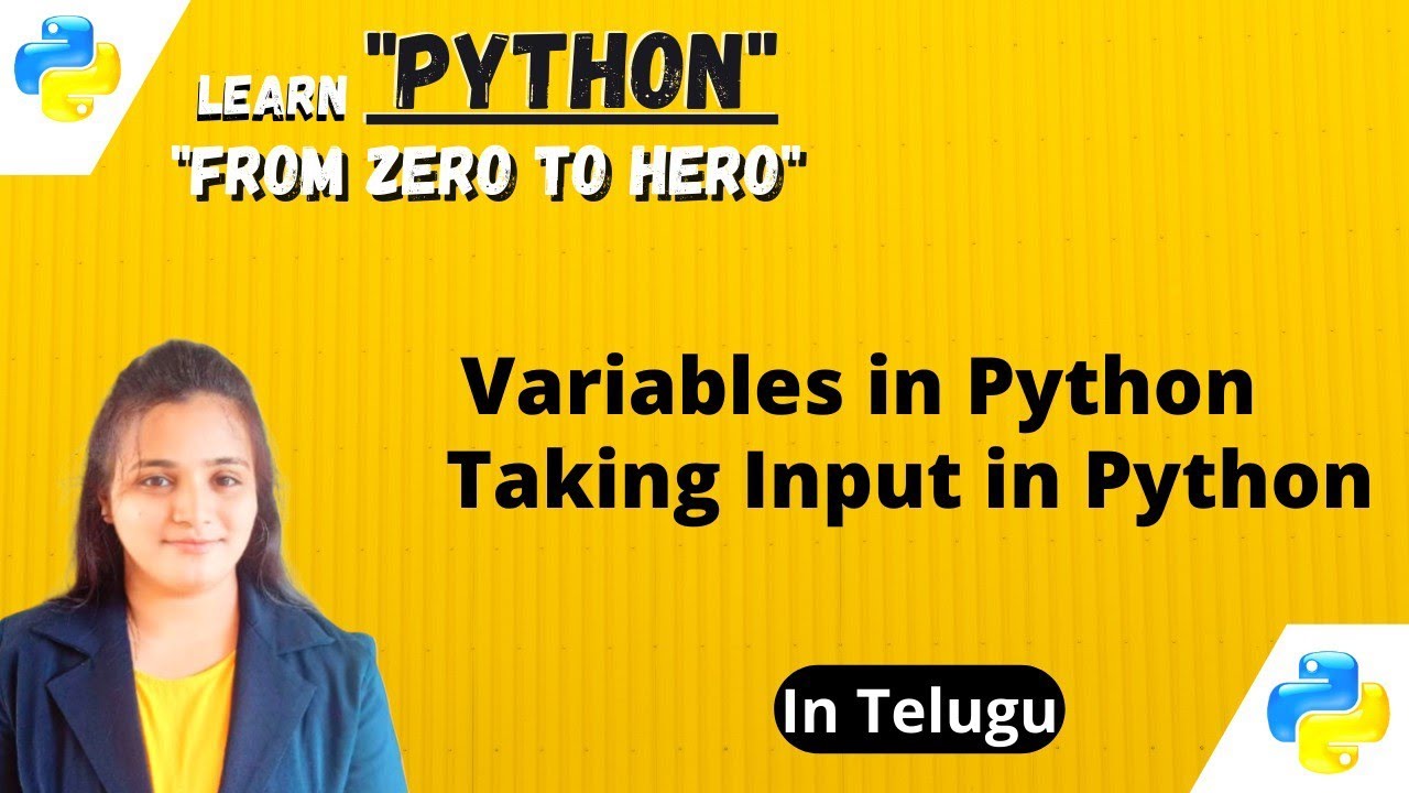 Variables in Python ||Taking input in Python || in Telugu|| #python #pythonprogramming #programming