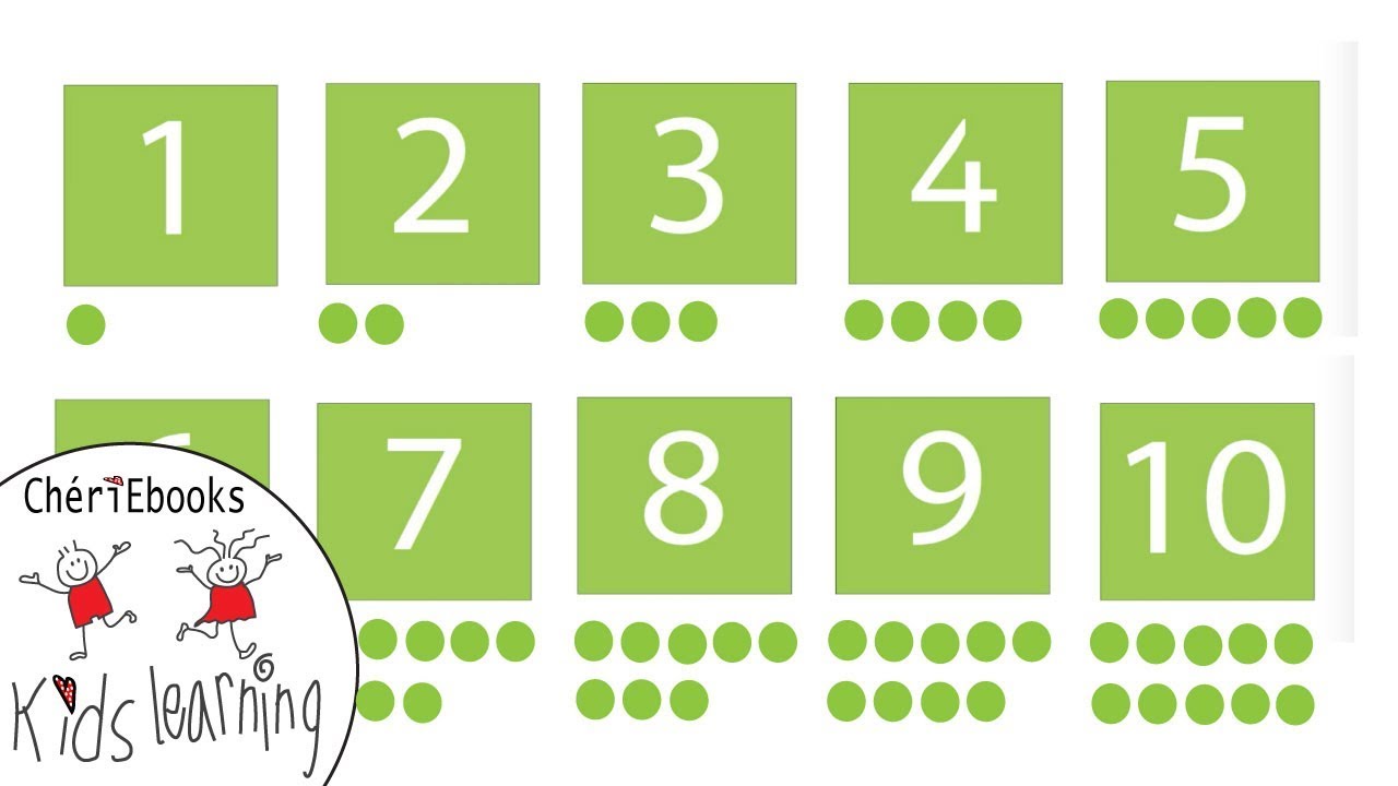 Toddler Learning - Counting Numbers 1 to 10  - Montessori Inspired Activity for Preschoolers