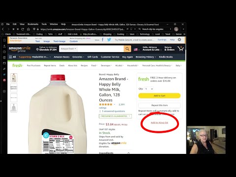 How to use the Alexa shopping list while using Amazon Fresh