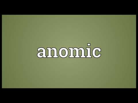 Anomic Meaning
