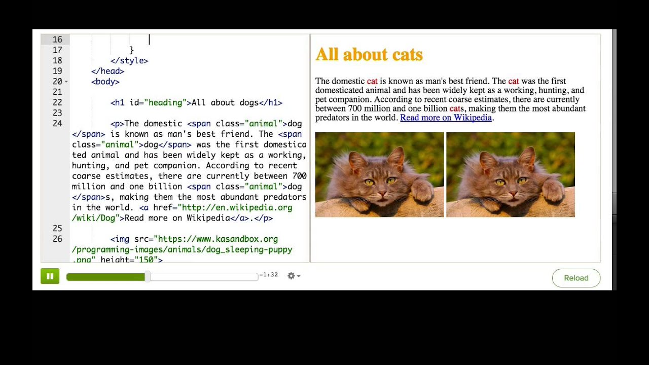 Changing CSS styles (Video Version)