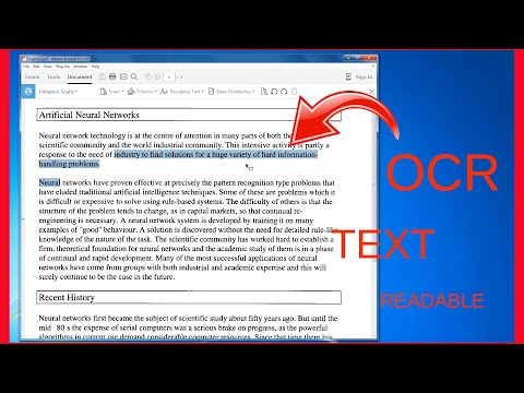 Quickly learn how to OCR / Make your pdf files text readable