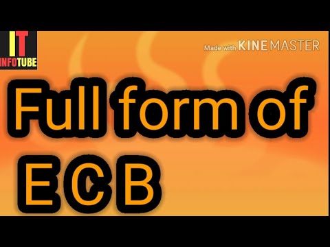 Full form of ECB | what is ECB
