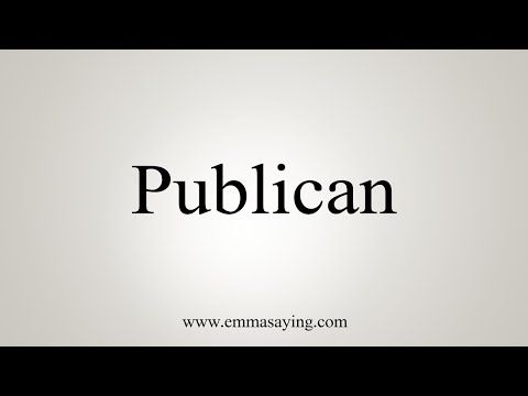 How To Say Publican