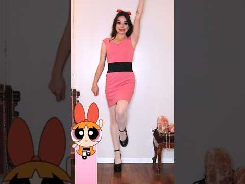 Powerpuff Girls Blossom costume | easy Halloween DIY ideas