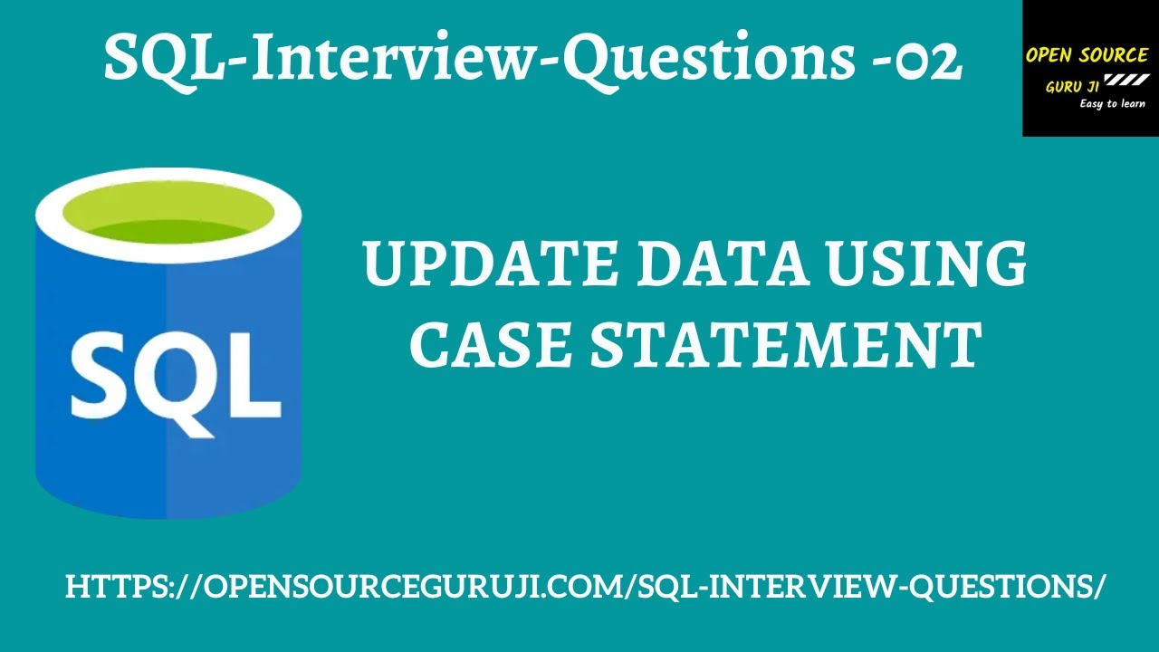Update data using case statement