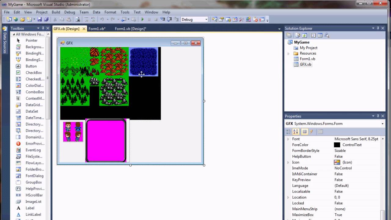 Visual Basic Game Programming Tutorial - Part 6 - Terrain Collision (Improved for free movement))