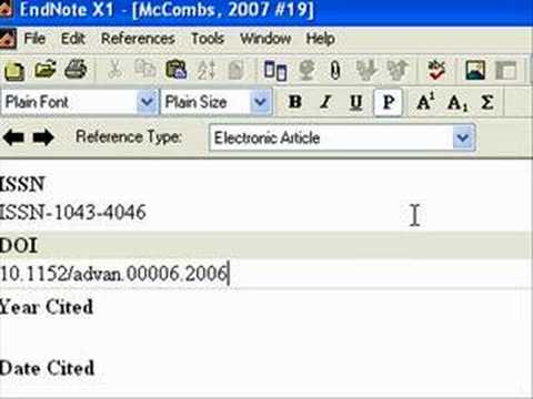 APA Electronic References: DOIs – Out on a Lim