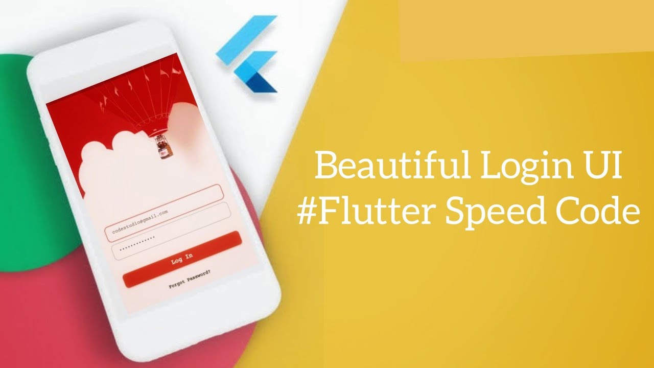Beautiful Balloon Login Interface - Flutter Templates | Flutter Beautiful Apps Designs