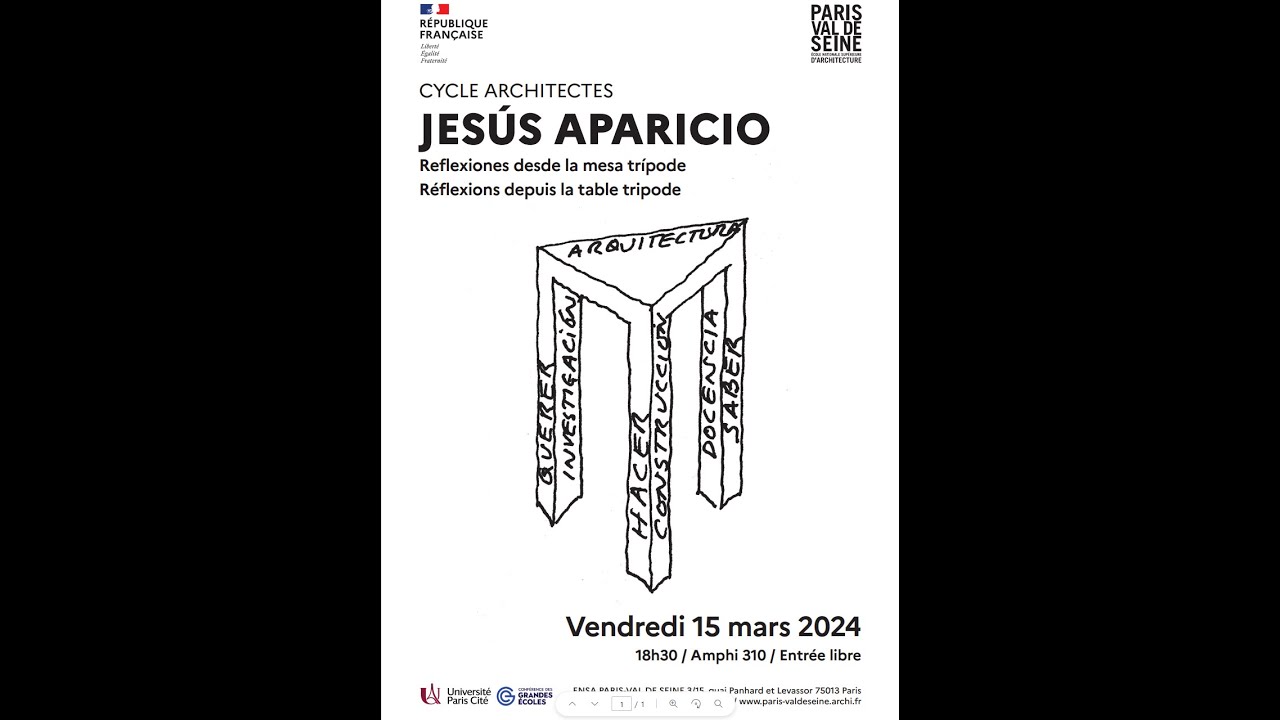 Conférence | La pensée sous-jacente à l’architecture