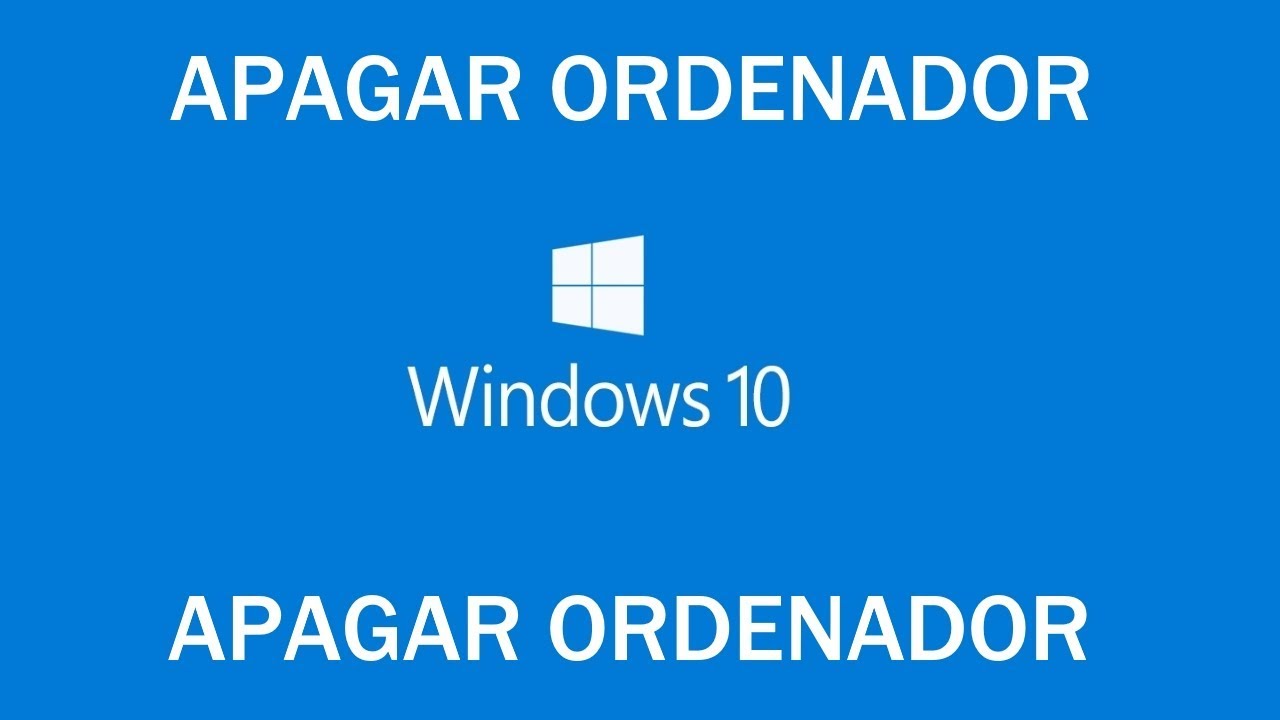 Apagar el equipo en Windows 10