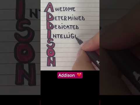 Meaning of the name ADDISON #meaning #name #addison
