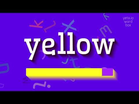 How to say "yellow"! (High Quality Voices)
