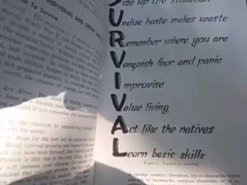 The 2nd "V" in SURVIVAL - US Army Survival Field Manual FM 21-76 - The Art of Prepping