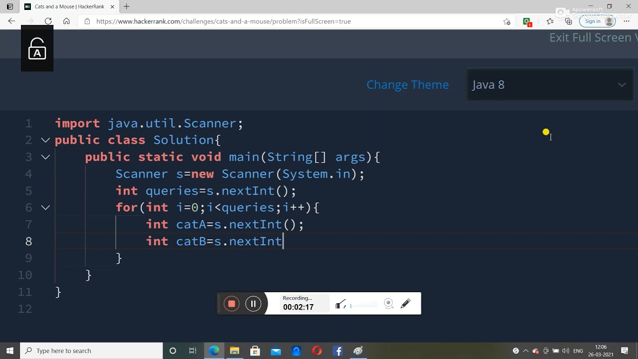 Cats and A Mouse-Hackerrank || java programming language || hackerrank - data structure