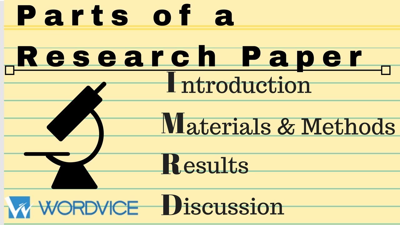 IMRD: The Parts of a Research Paper