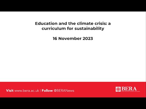 Education and the climate crisis: a curriculum for sustainability