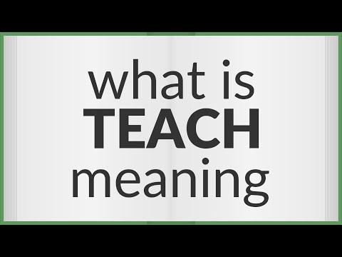 Teach | meaning of Teach