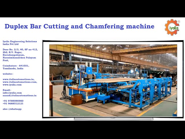 Circular Saw Cutting Machine - Duplex Bar Cutting And Chamfering ...