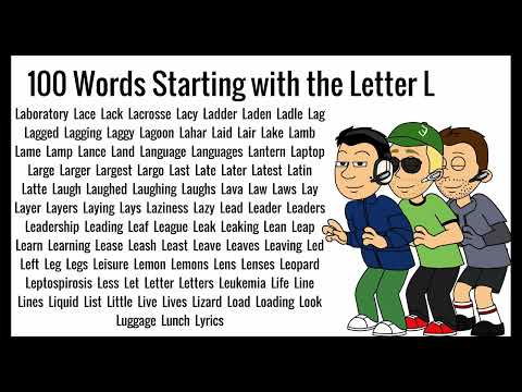 100 Words Starting with Every Letters (except K, Q, X, Y, and Z)