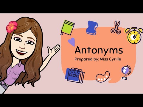 ANTONYMS - PART 2 | Miss Cyrille