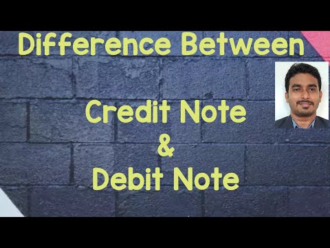 Credit Note and Debit note Differences Explained in Tamil with Examples