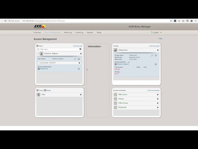 Axis Analyse vidéo License Plate Verifier Licence 1 canal