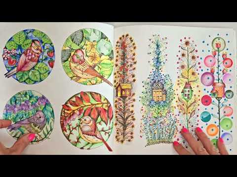Worlds of Wonder COMPLETED Flip Through | FINISHED Coloring Pages Worlds of Wonder Johanna Basford