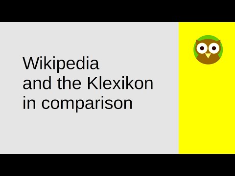 [EN] Wikipedia and the Klexikon in comparison