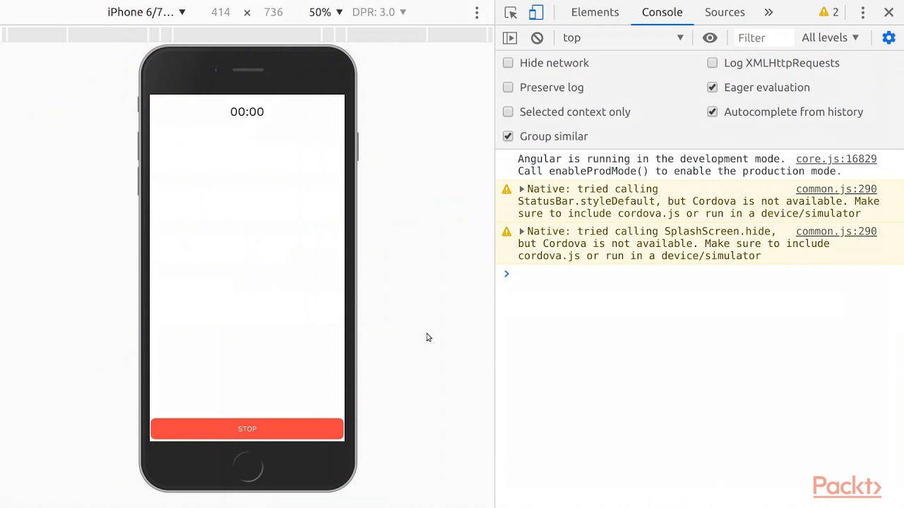 Ionic 4 Projects : Adding Timer Functionality | packtpub.com