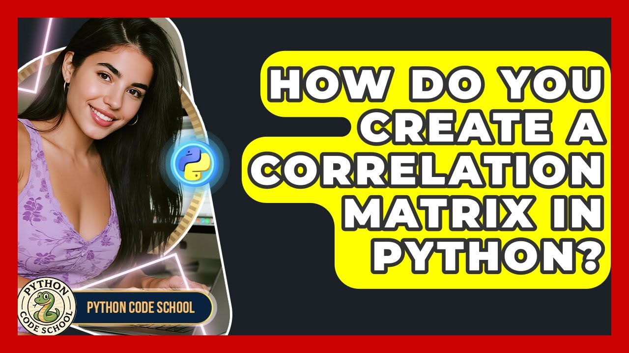 How Do You Create A Correlation Matrix In Python? - Python Code School
