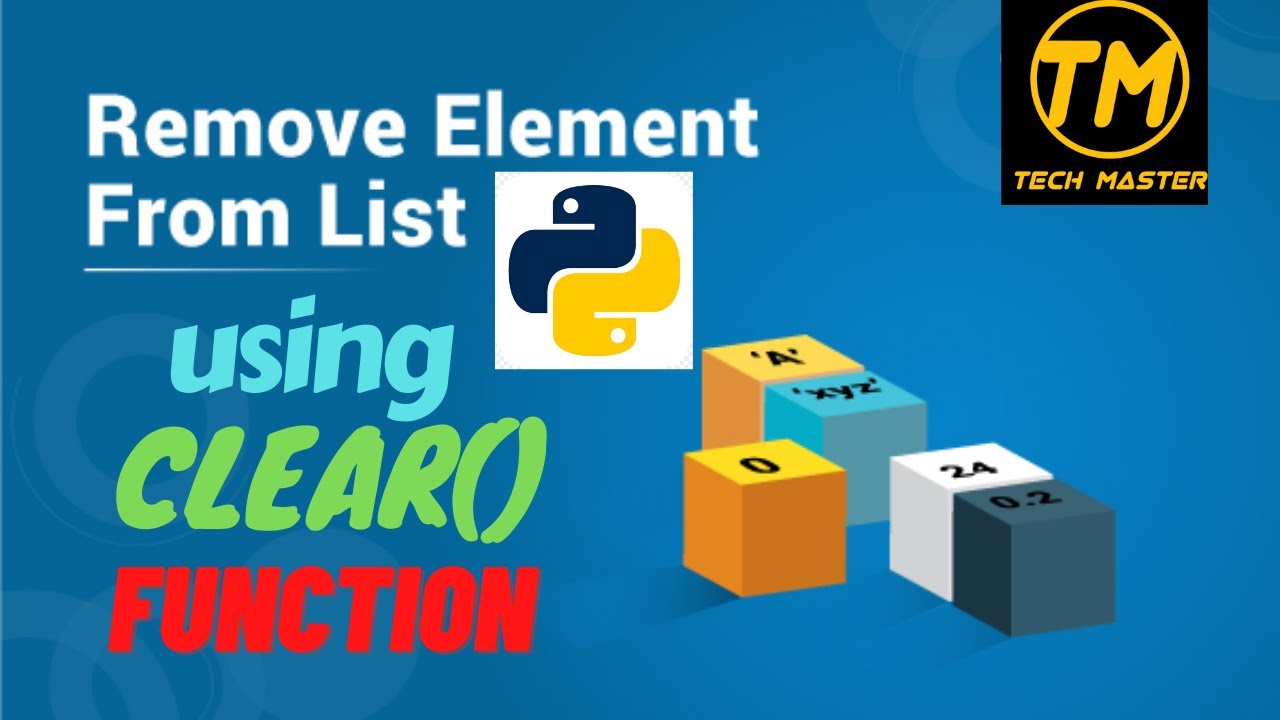 list method in python | clear method in python | python list remove | clear in python | clear() | ()