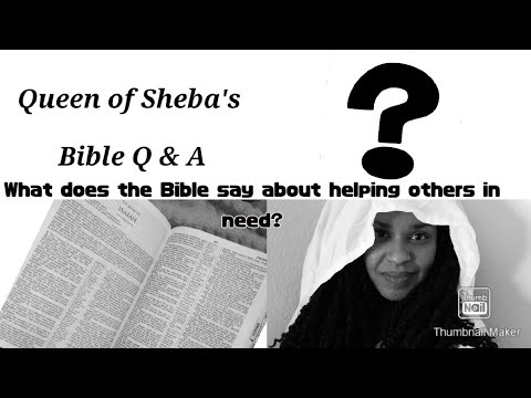 What does the Bible say about helping others in need?