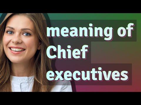 Chief executives | meaning of Chief executives