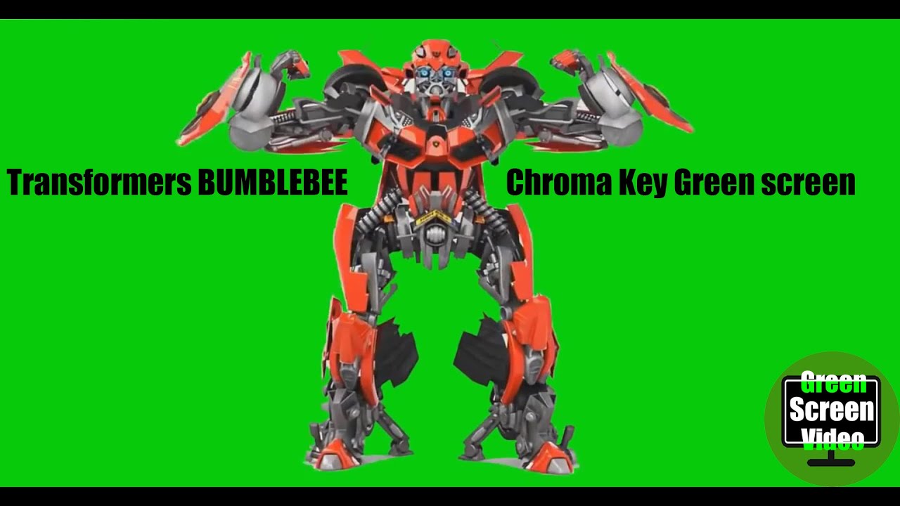 Transformers BUMBLEBEE Chroma Key Greenscreen.[Green Screen Video]