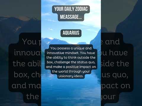 Aquarius Horoscope Zodiac Astrology Reading - Aquarius Daily