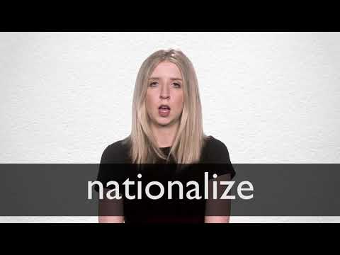 NATIONALIZE definition and meaning | Collins English Dictionary