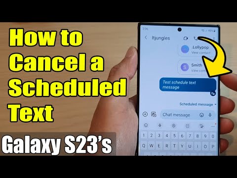 Galaxy S23's: How to Cancel a Scheduled Text Message