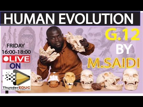HUMAN EVOLUTION: GRADE 12:FULLY EXPLAINED WITH PRACTICALS: [THUNDEREDUC]  BY: B.SAIDI