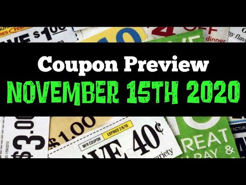 Coupon Insert Preview for Sunday November 15th 2020 2 Inserts