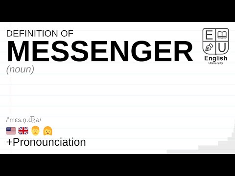 MESSENGER meaning, definition & pronunciation | What is MESSENGER? | How to say MESSENGER