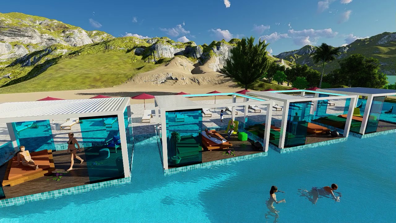 Luxury Cabana for Pools by Universal Resources