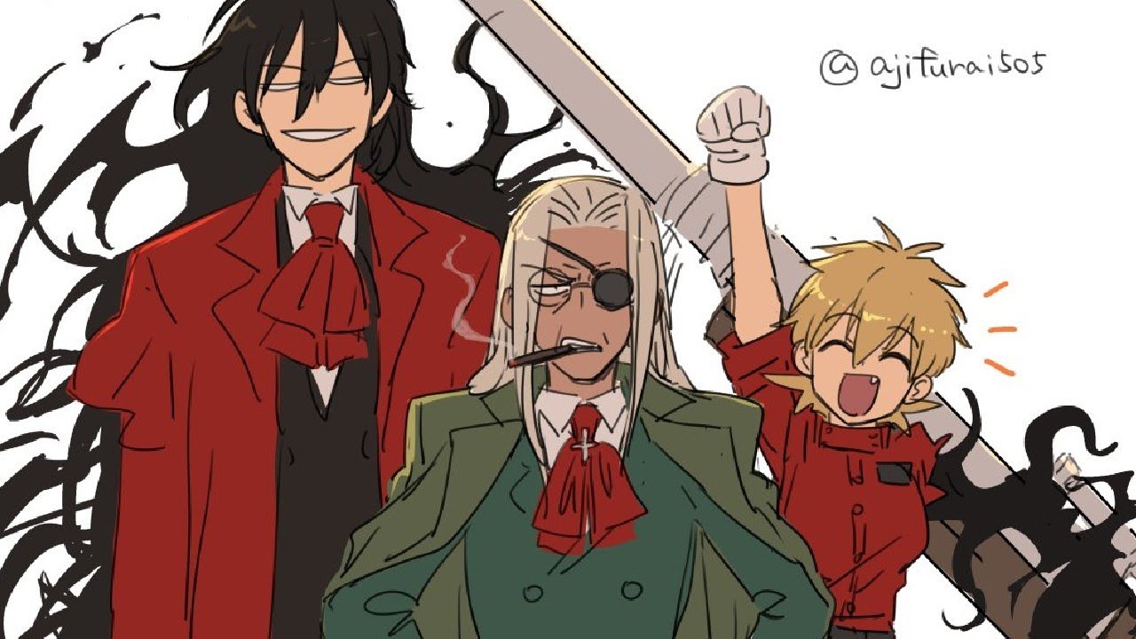 Seras Victoria Looks Up Alucard on Deviantart!