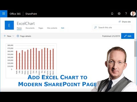 Add an Excel Chart to a Modern SharePoint Page